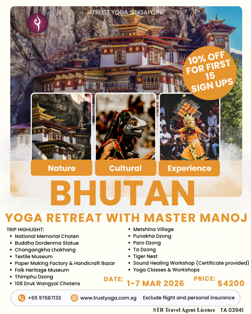 𝗕𝗛𝗨𝗧𝗔𝗡 𝗬𝗢𝗚𝗔 𝗥𝗘𝗧𝗥𝗘𝗔𝗧 𝗪𝗜𝗧𝗛 𝗠𝗔𝗦𝗧𝗘𝗥 𝗠𝗔𝗡𝗢𝗝 (TA03941) - Trust Yoga Trust Yoga